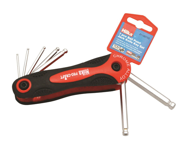 HILKA 7 pce Ball Point Hex Key Set Metric