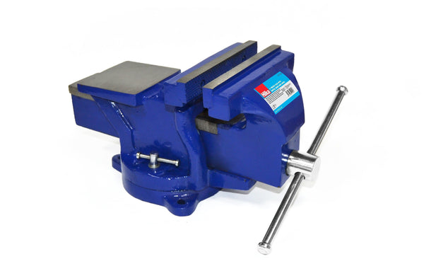 HILKA 4" Bench Vice with Swivel Base and Anvil