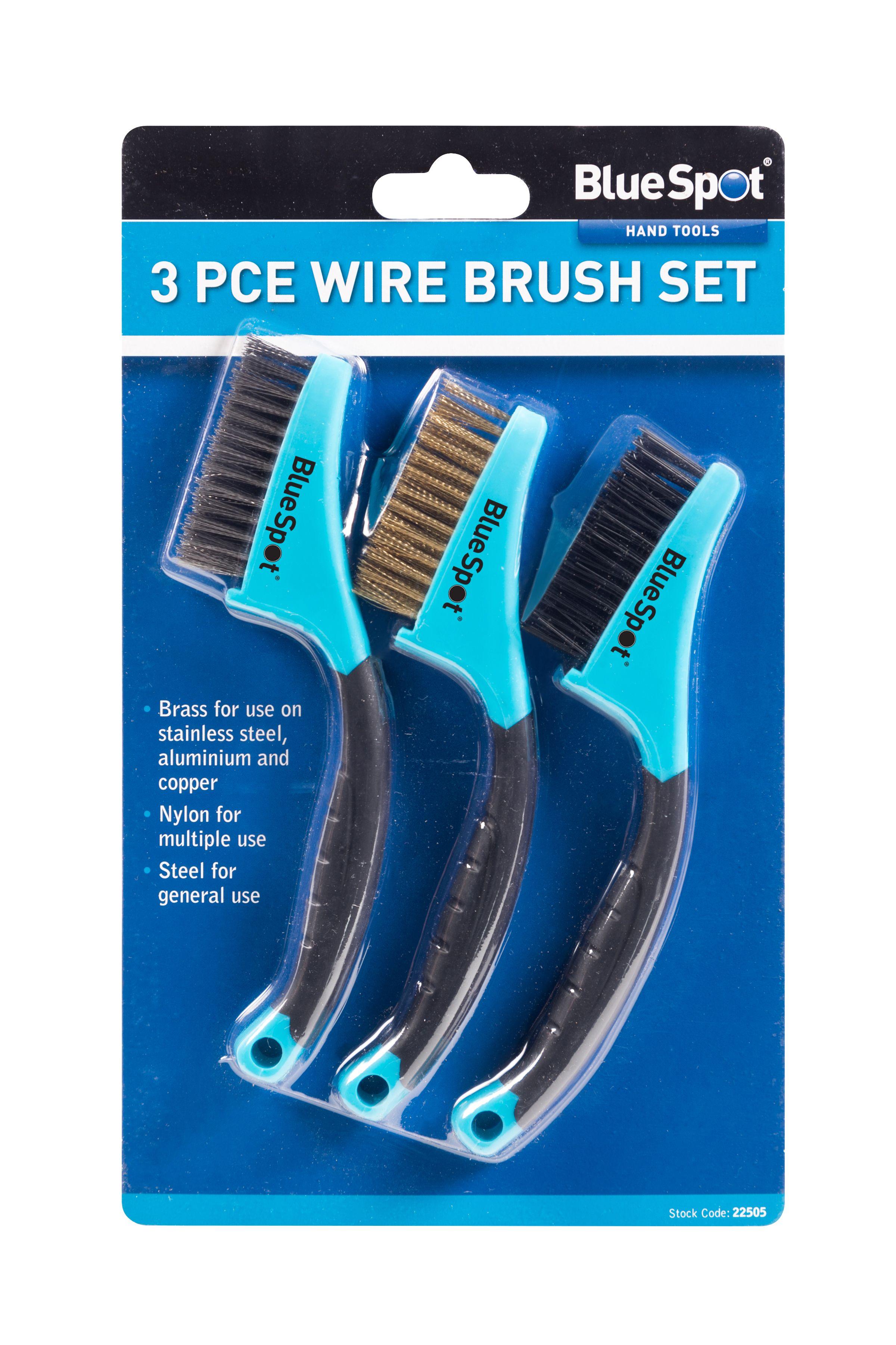 BLUE SPOT TOOLS 3 PCE WIRE BRUSH SET | Best Price in 2024 at Bargain LAB