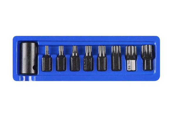 BLUE SPOT TOOLS 9 PCE 1/2" IMPACT TORX BITS (T30-T70)
